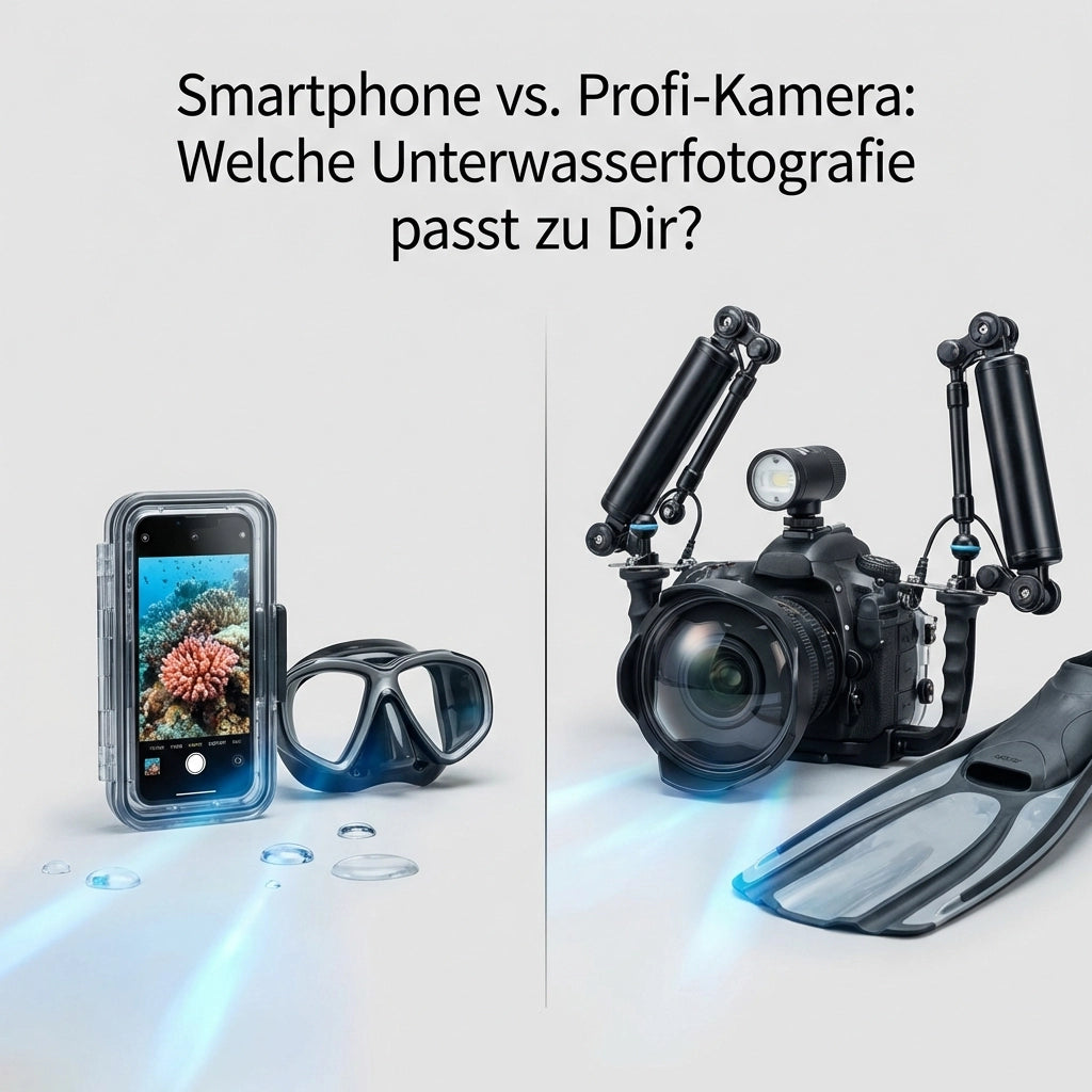 Smartphone vs. Profi-Kamera: Welche Unterwasserfotografie passt zu Dir